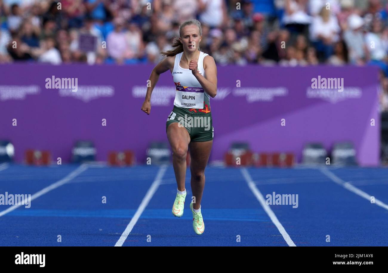 Guernsey's Abi Galpin in action during heat three of the first round of ...