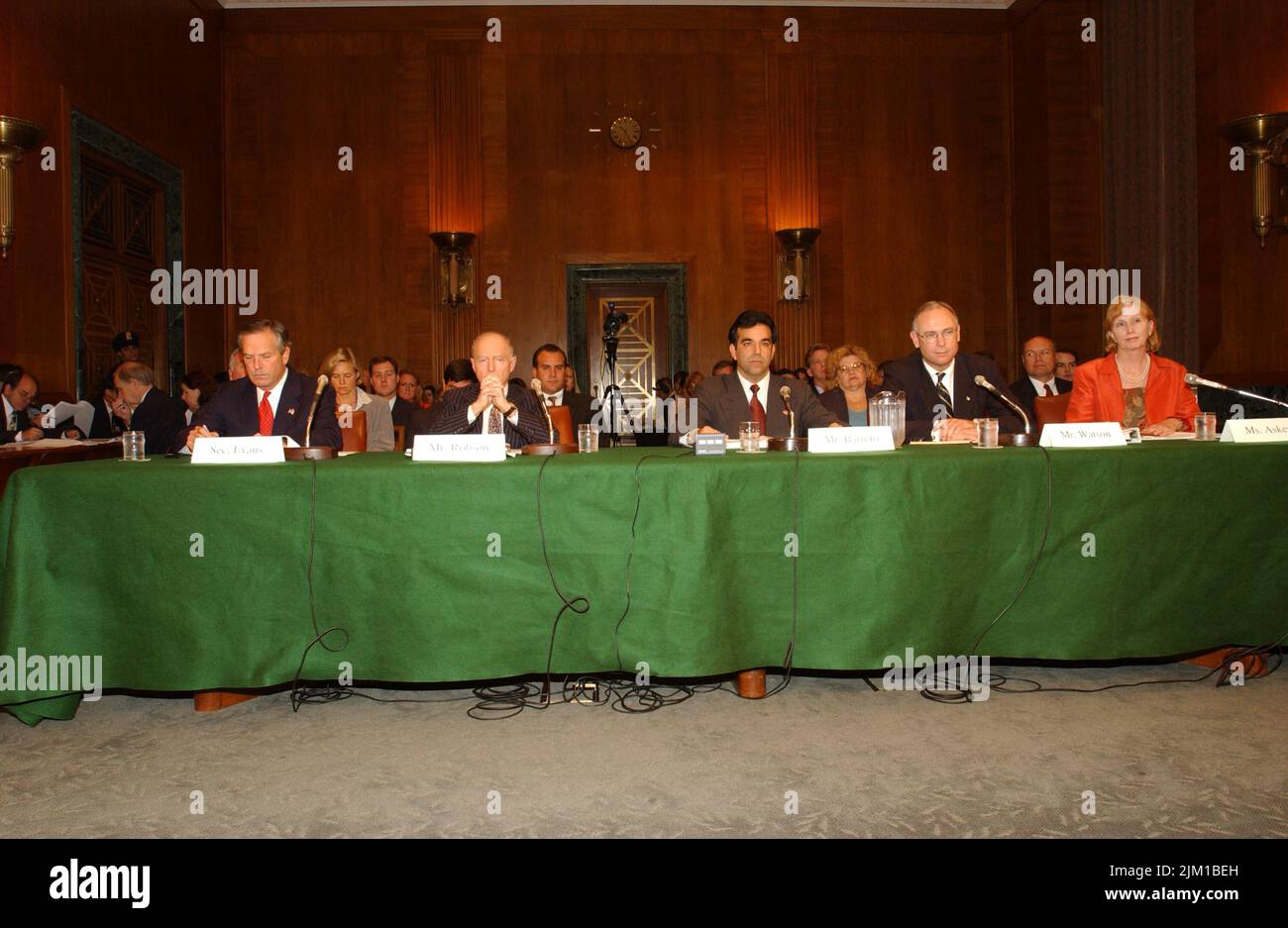Office of the Secretary - SECRETARY DONALD EVANS WITH BANKING COMMITTEE ...