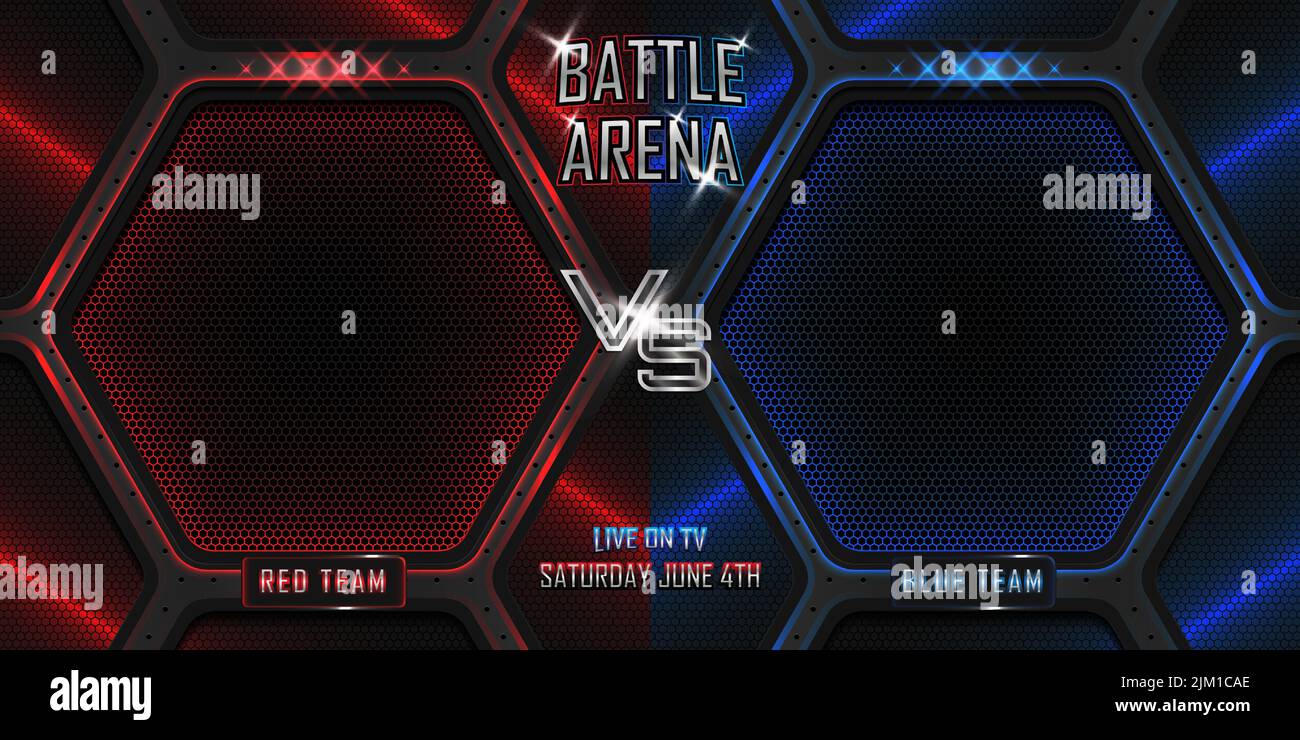 An ultimate fighting versus poster banner Stock Vector Image & Art - Alamy