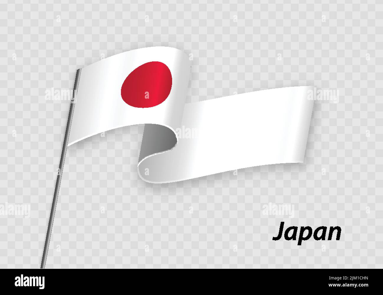 Japanese flag on flagpole hi-res stock photography and images - Alamy