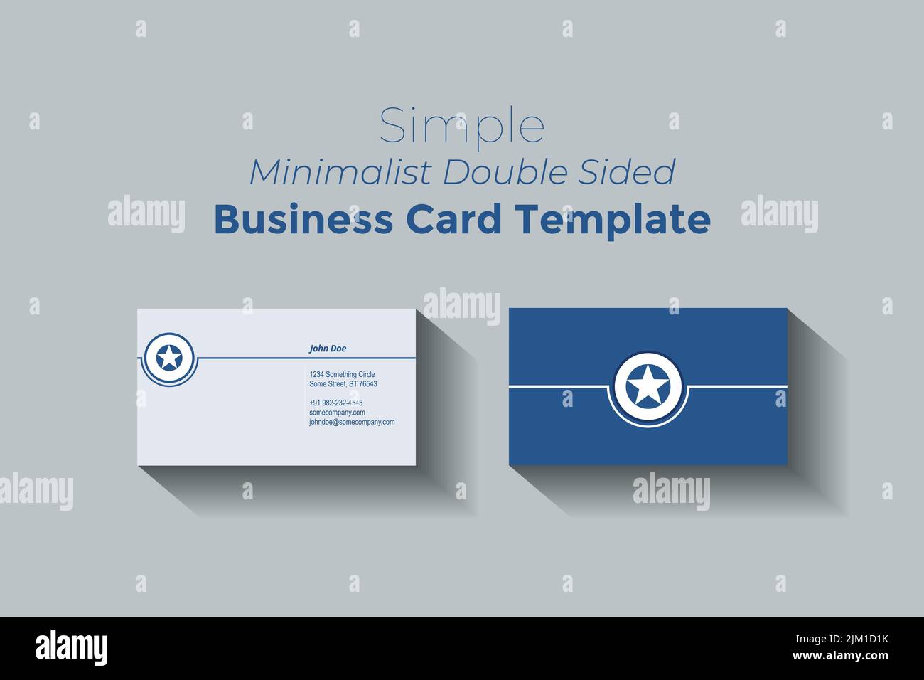 Double sided business card vector vectors Stock Vector Images - Alamy