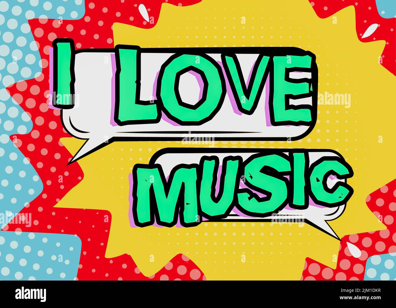 Writing displaying text I Love Music. Conceptual photo Having affection ...