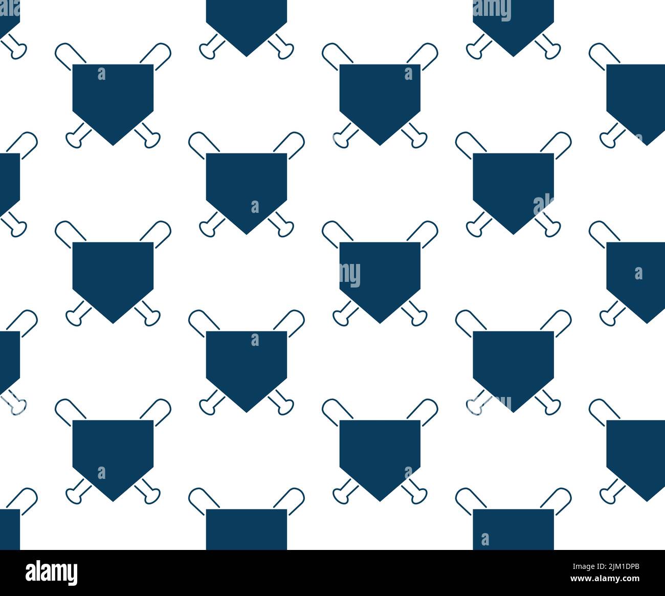 Baseball Home Plate Seamless Pattern Background Vector illustration ...