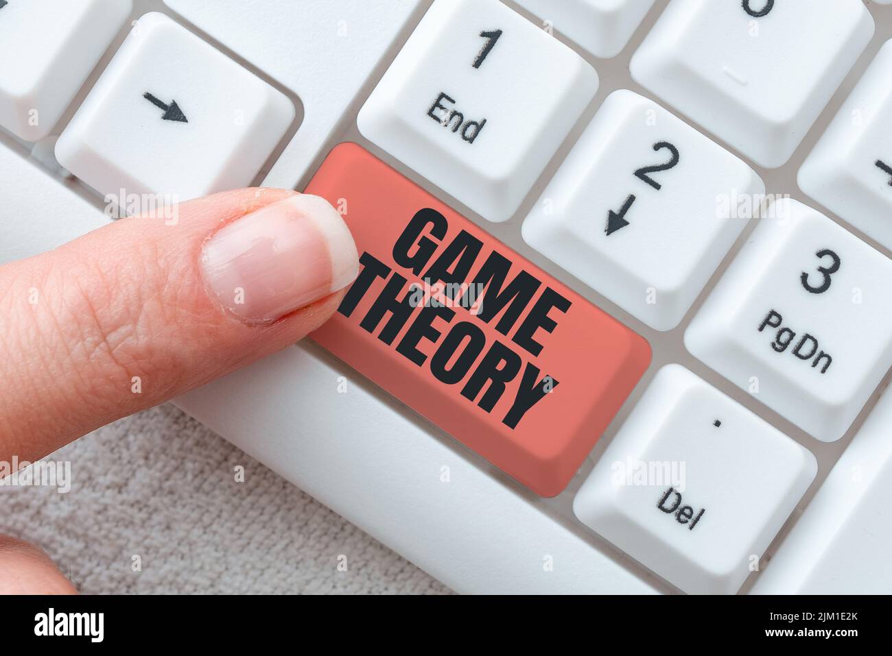 Text caption presenting Game Theory. Concept meaning branch of ...