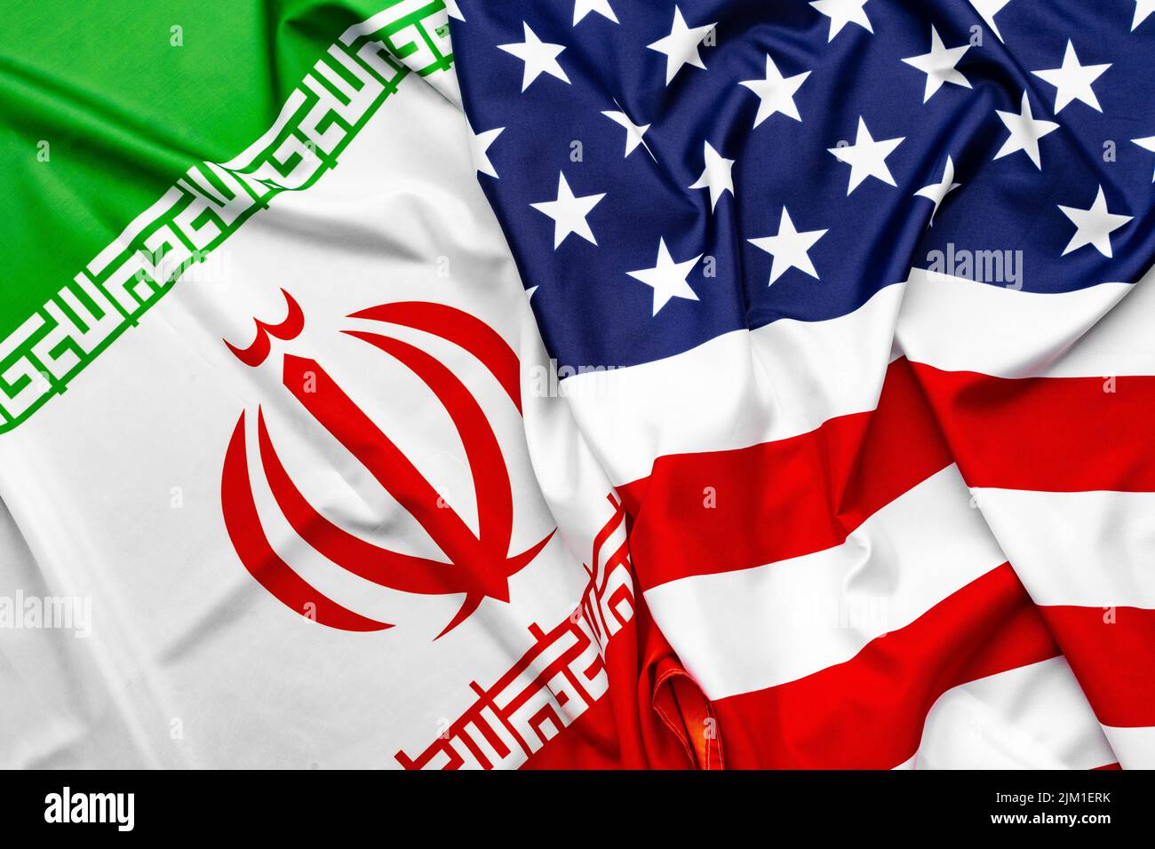 Usa flag usa vs flag iran hi-res stock photography and images - Alamy