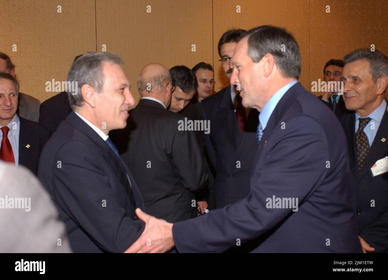 Office Of The Secretary Secretary Donald Evans With Turkish Prime