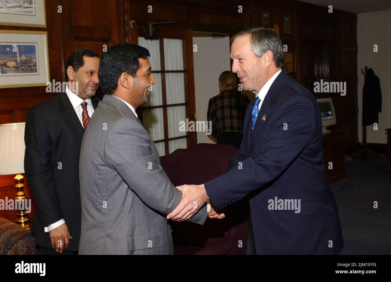 Office of the Secretary - SECRETARY DONALD EVANS WITH SHEIK OF UNITED ...