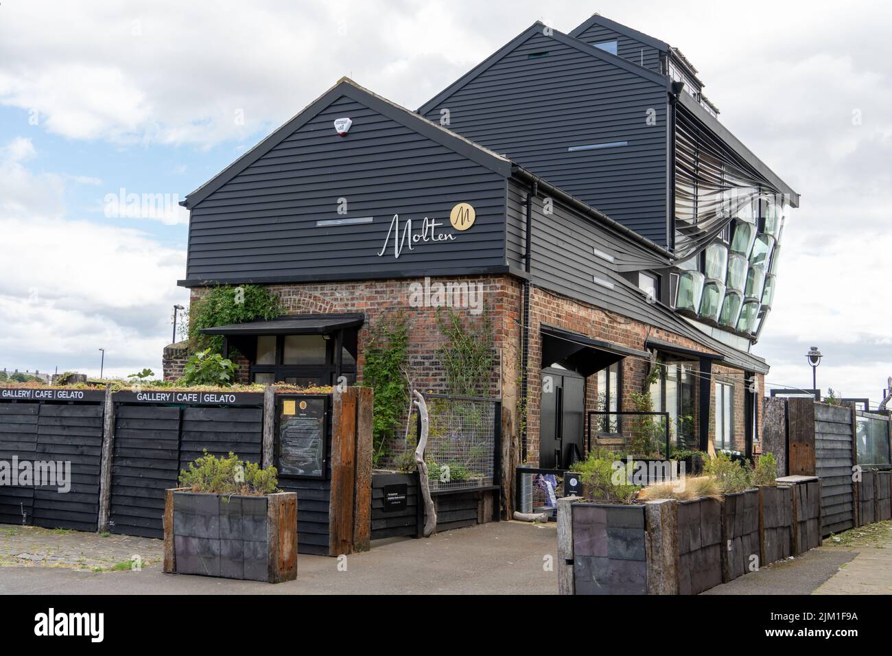 Molten, a gallery and café on the Fish Quay, in North Shields, North ...
