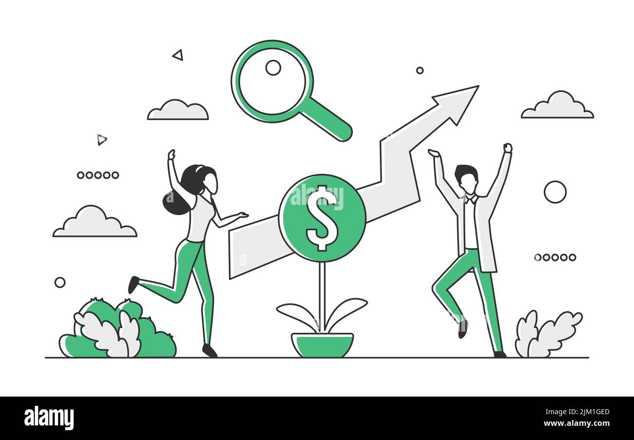 Successful growing startup business. Increasing company revenue and ...