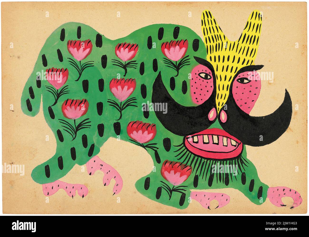 The animal. Museum: © Maria Prymachenko Family Foundation Stock Photo ...