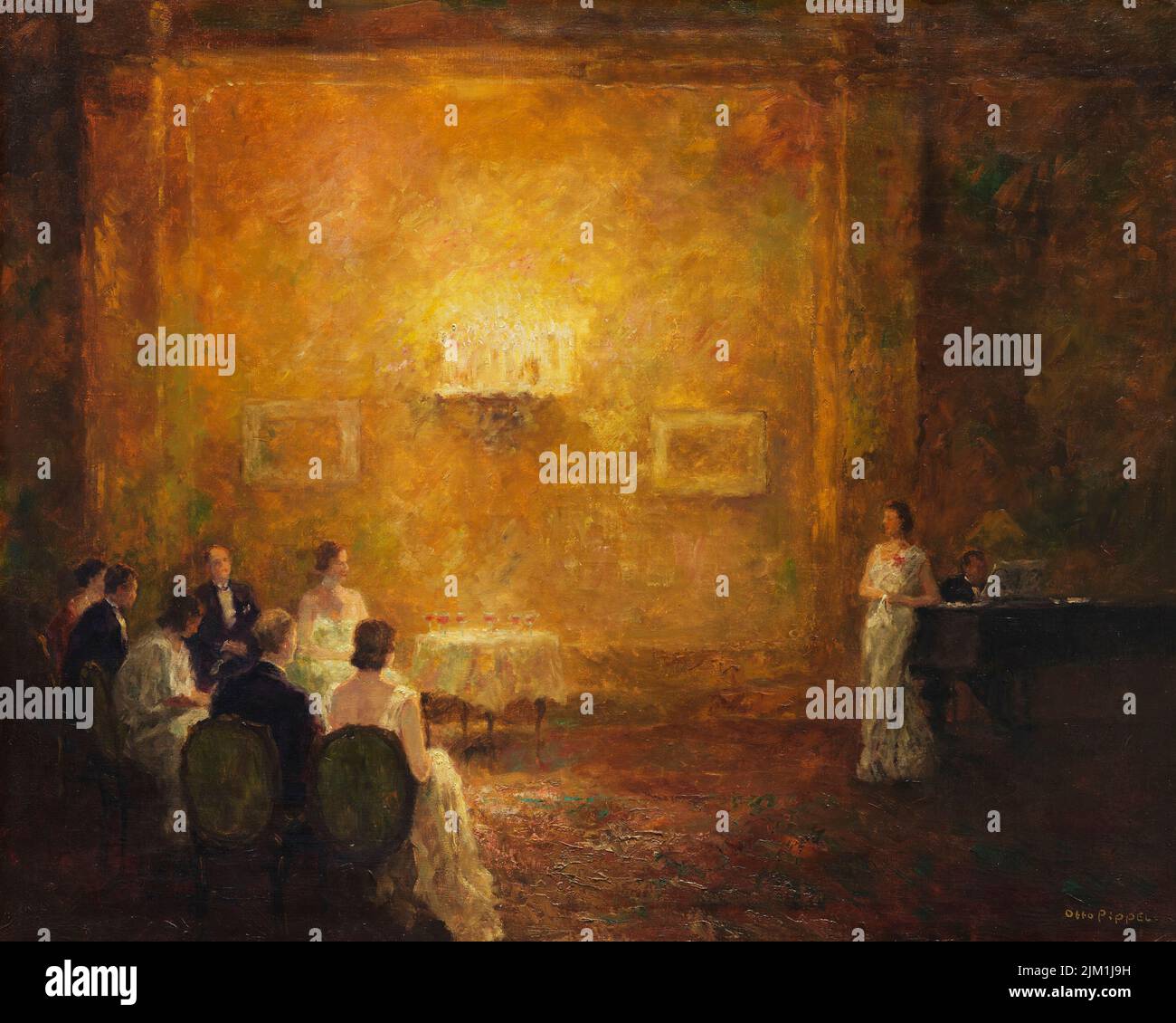 House concert. Museum: PRIVATE COLLECTION. Author: OTTO PIPPEL Stock ...