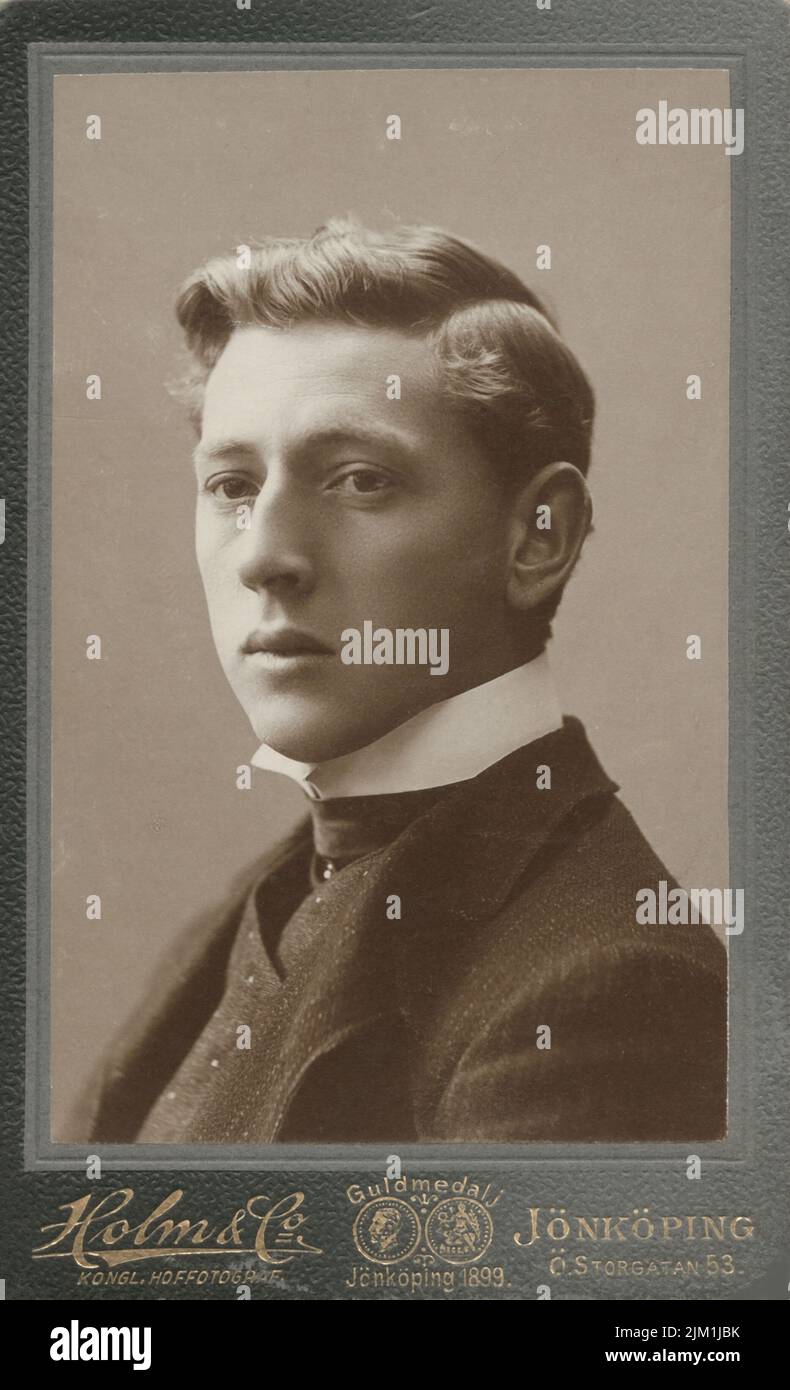 Portrait of the painter John Bauer (1882-1918). Museum: PRIVATE ...