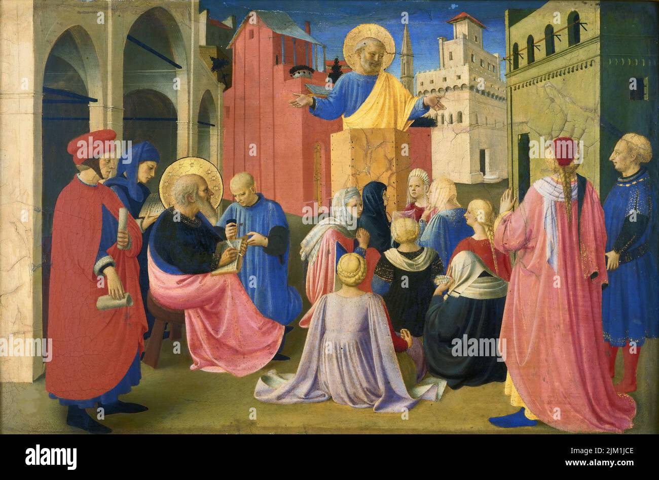 Saint Peter Preaching in the Presence of Saint Mark (Predella of the ...