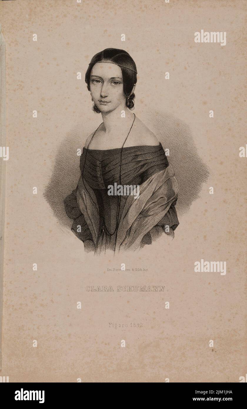 Portrait of Clara Schumann (1819-1896). Museum: PRIVATE COLLECTION. Author: ANONYMOUS Stock ...