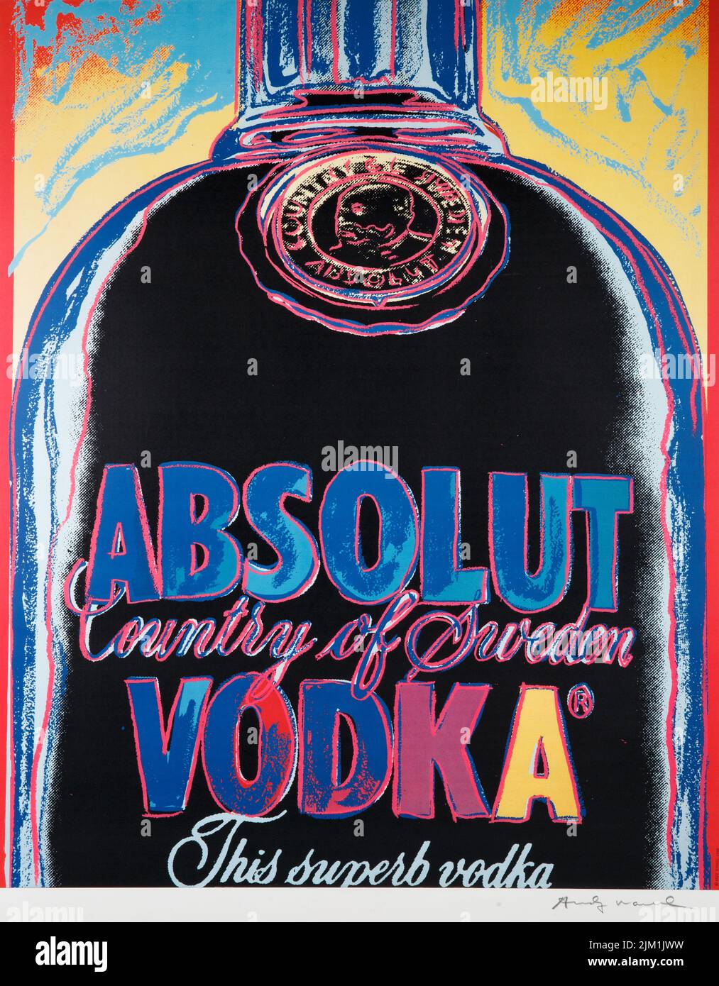 Absolut Vodka. Museum: PRIVATE COLLECTION. Author: ANDY WARHOL Stock ...