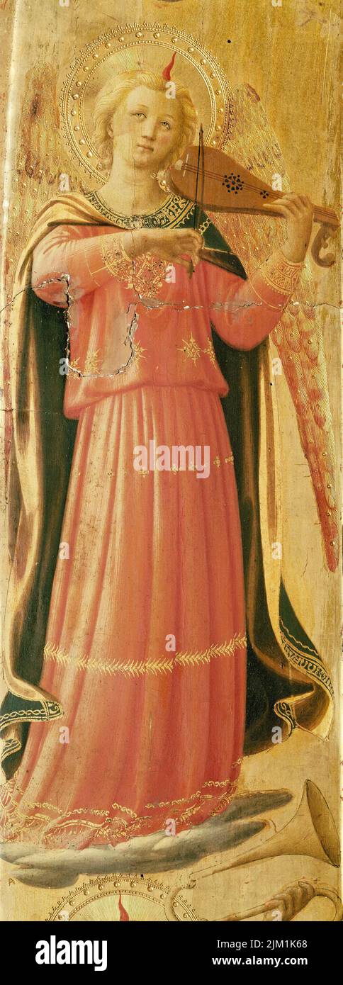 Angel making music (From the Tabernacle of the Linaioli). Museum: San ...