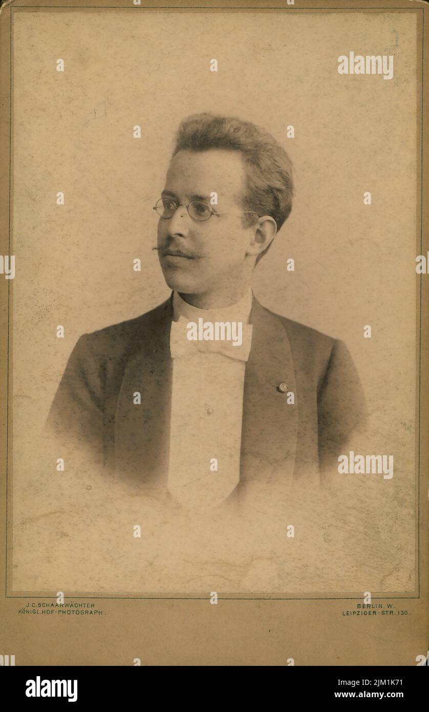 Portrait of the pianist and composer José Vianna da Motta (1868-1948 ...