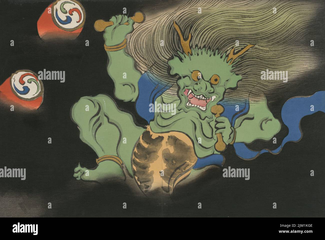God of Thunder (Raijin). From the series "A World of Things (Momoyogusa ...