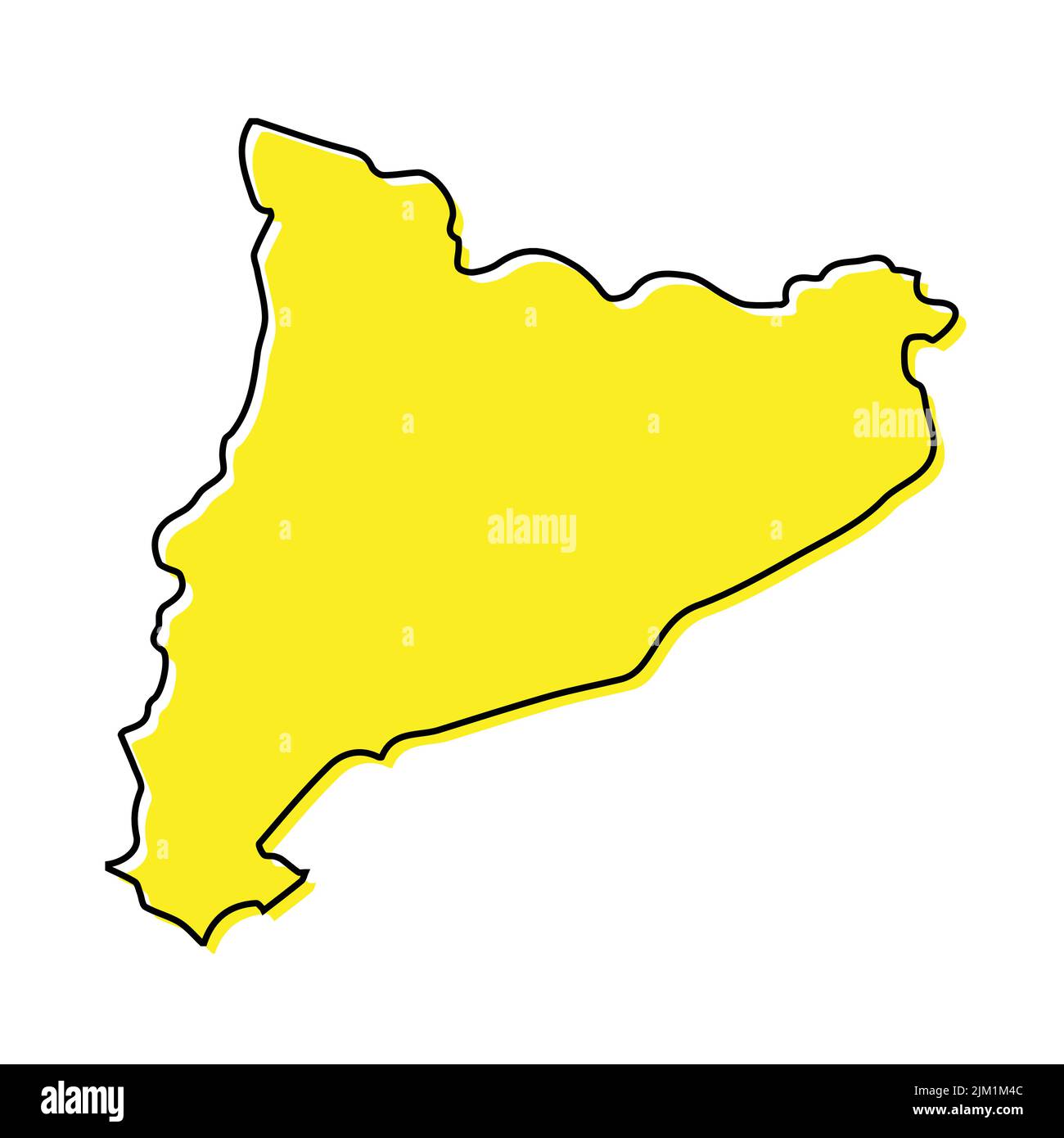 Map of catalonia Cut Out Stock Images & Pictures - Alamy