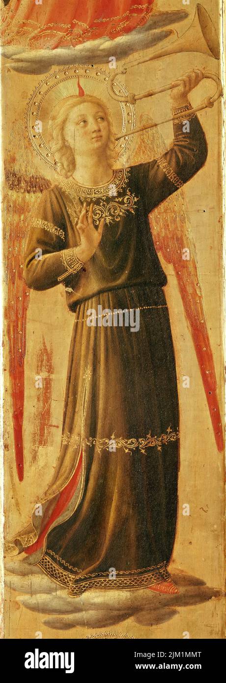 Angel making music (From the Tabernacle of the Linaioli). Museum: San ...