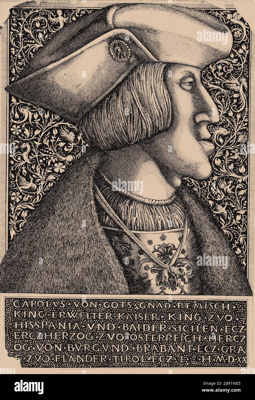 Portrait of the Emperor Charles V (1500-1558). Museum: PRIVATE ...