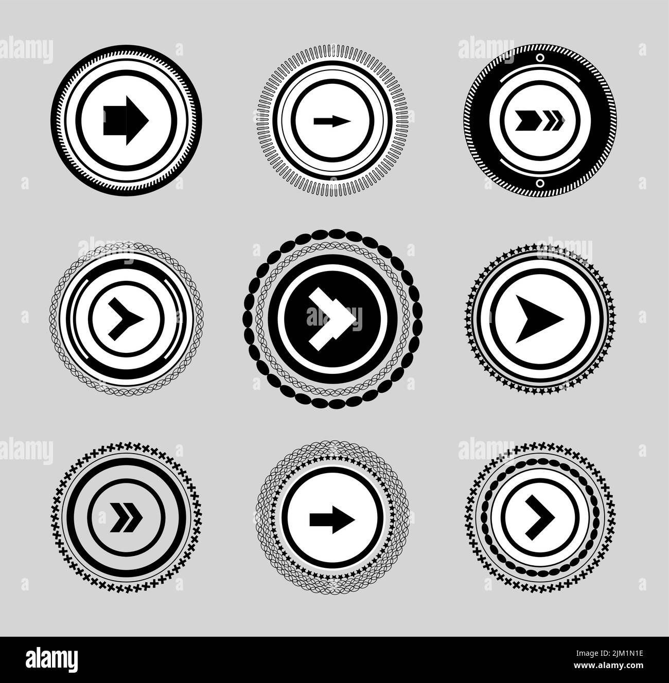 Vintage retro badges - arrow designs Stock Vector Image & Art - Alamy
