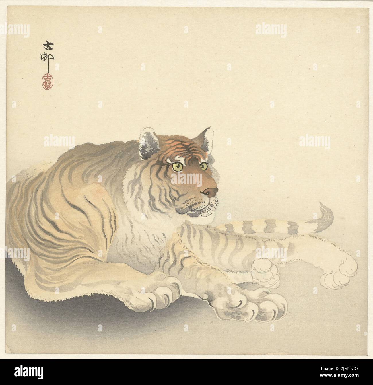 Tiger. Museum: PRIVATE COLLECTION. Author: OHARA KOSON Stock Photo - Alamy