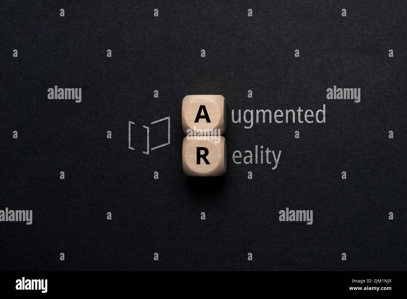 Concept business marketing acronym AR or Augmented Reality Stock Photo ...