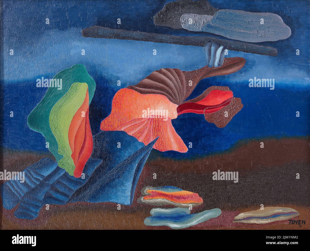 A night in Oceania. Museum: Regional Art Gallery, Zlin. Author: Toyen ...