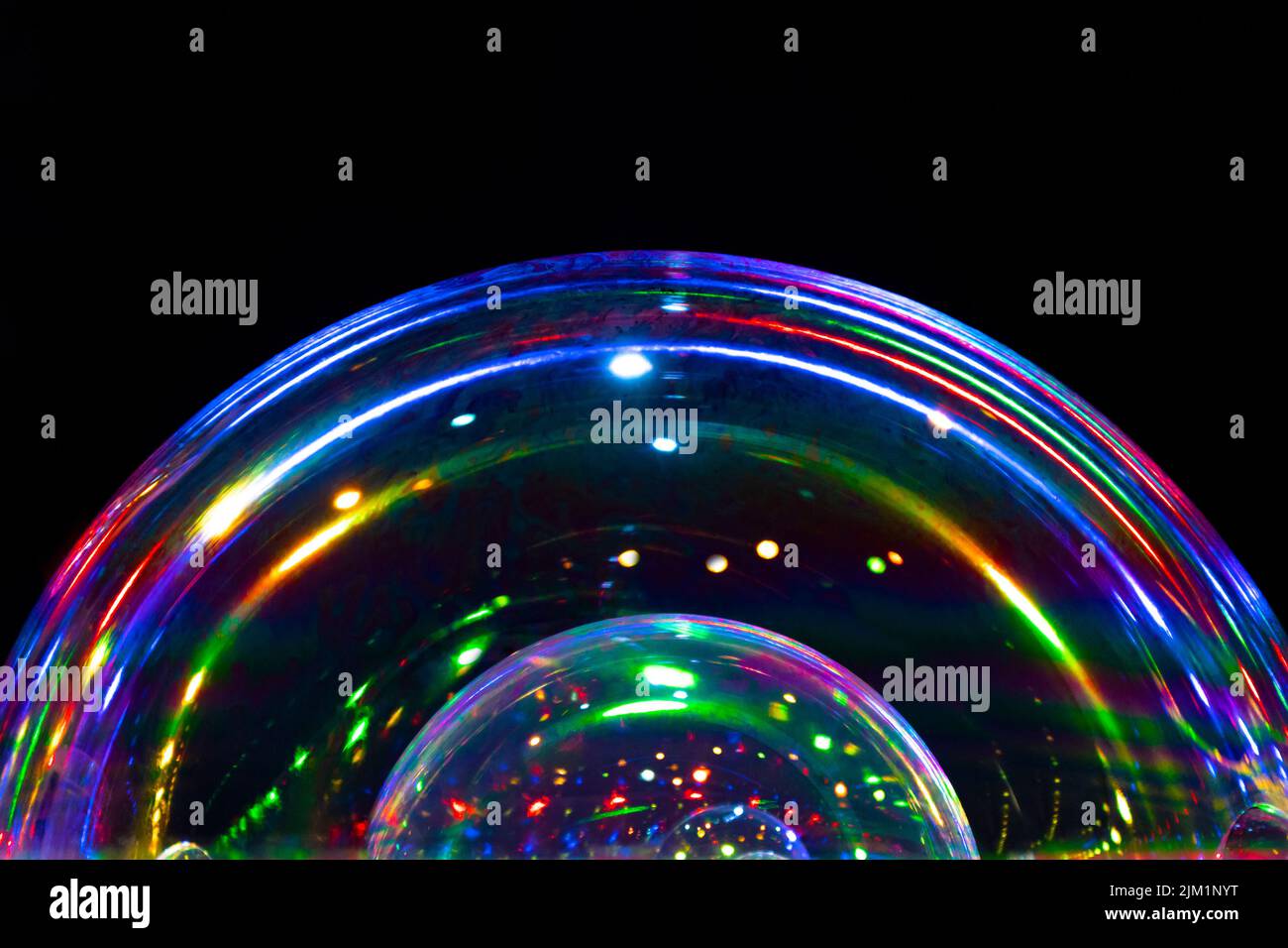 spectacular shimmering soap bubbles, inside each other Stock Photo - Alamy