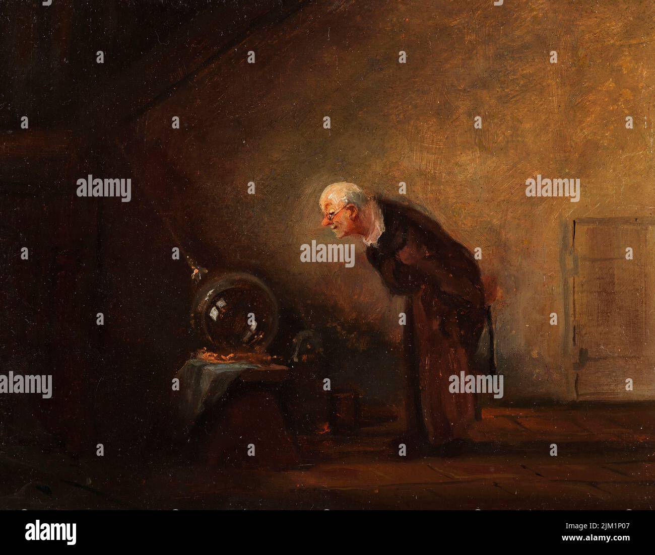 The Alchemist (Chemicus). Museum: PRIVATE COLLECTION. Author: CARL ...