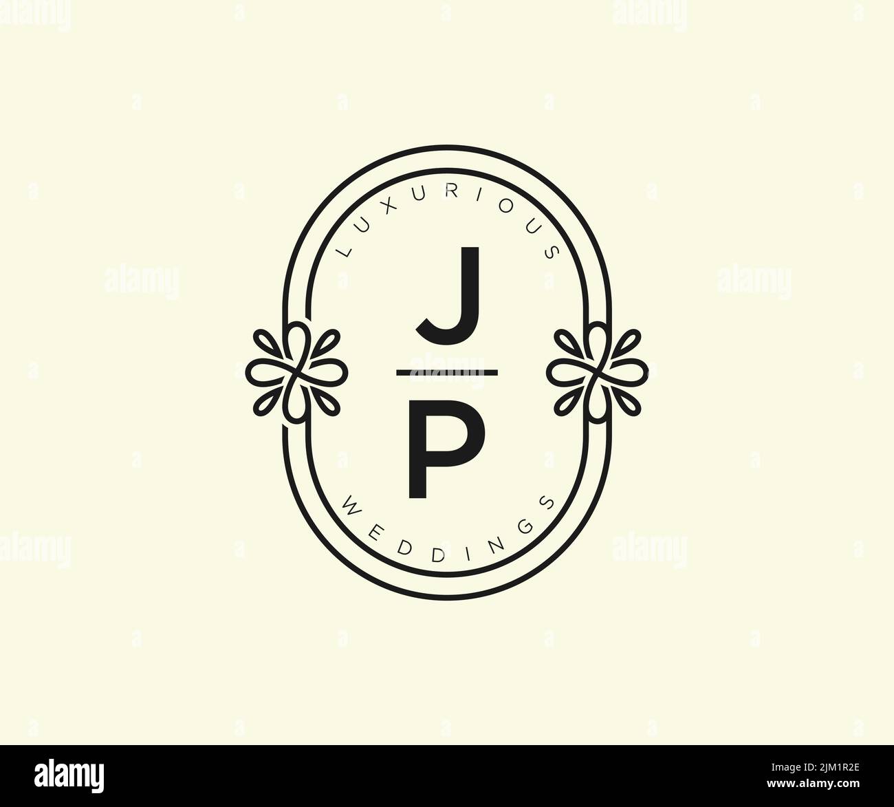Jp monogram hi-res stock photography and images - Alamy