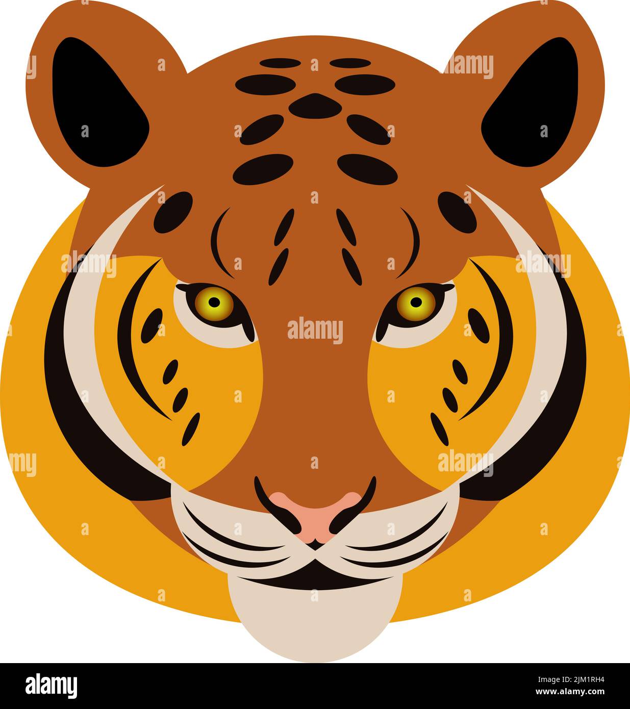 Tiger portrait. Tiger head. vector illustration Stock Vector Image ...
