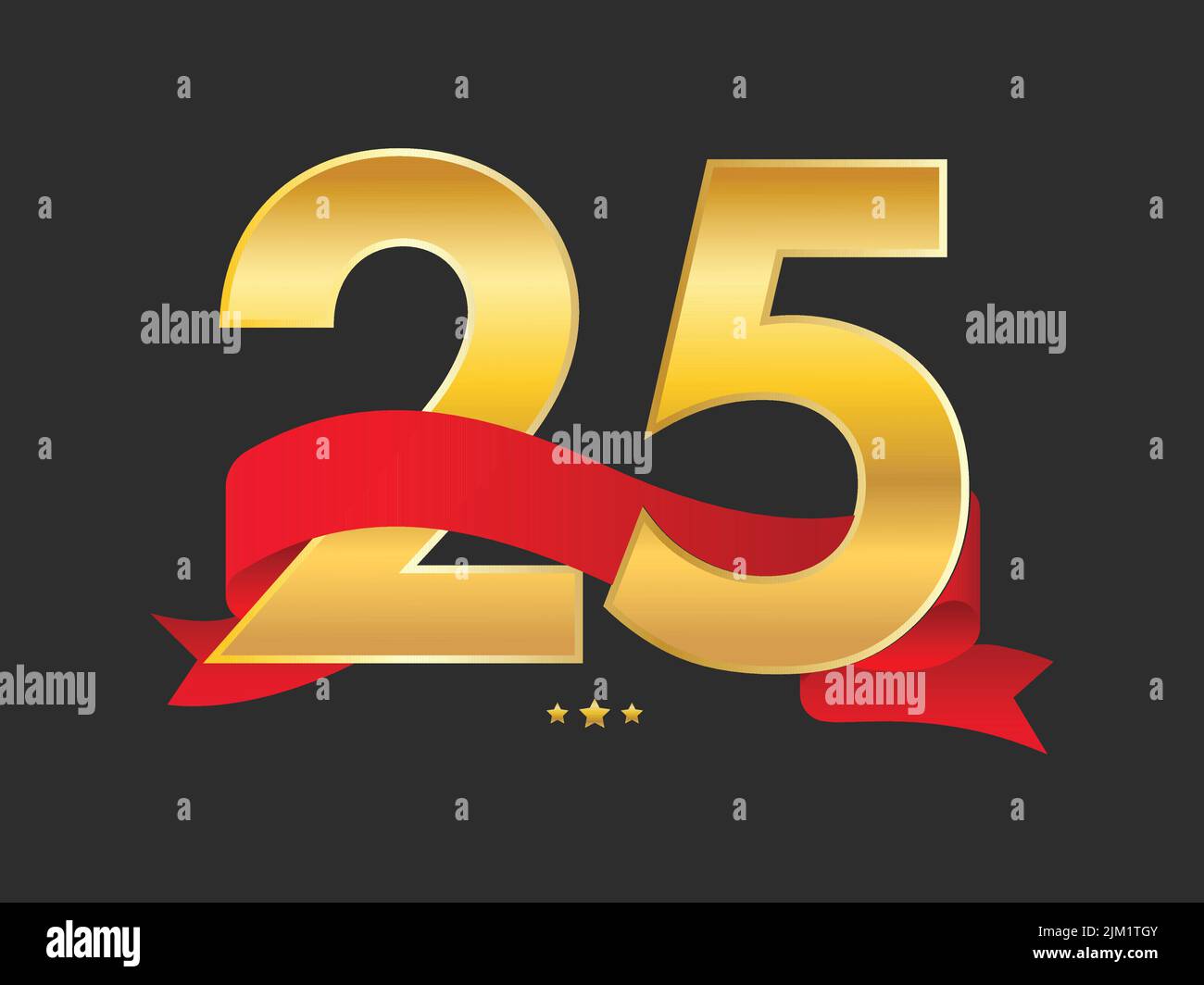 Number 25 vector vectors hi-res stock photography and images - Alamy