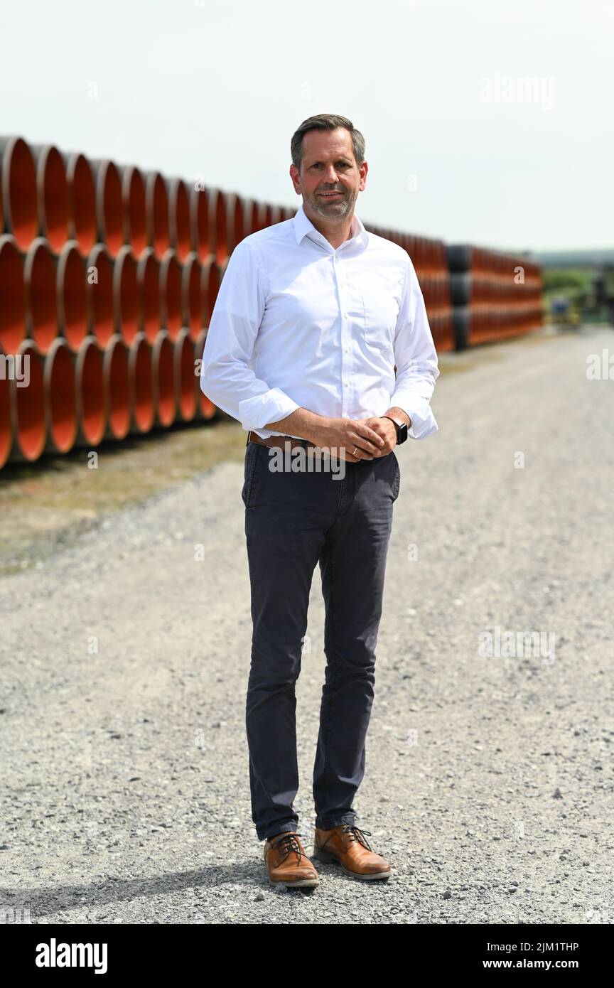 Friedeburg, Germany. 04th Aug, 2022. Olaf Lies (SPD), Environment ...