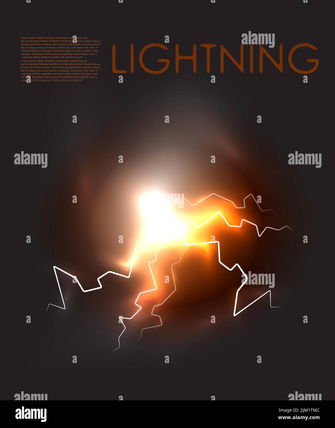 Lightning bolt energy background. EPS10 Stock Vector Image & Art - Alamy