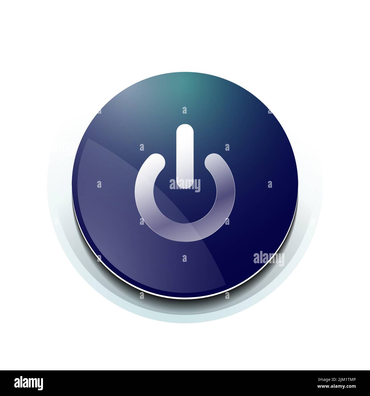 Blue power button design Stock Vector Image & Art - Alamy