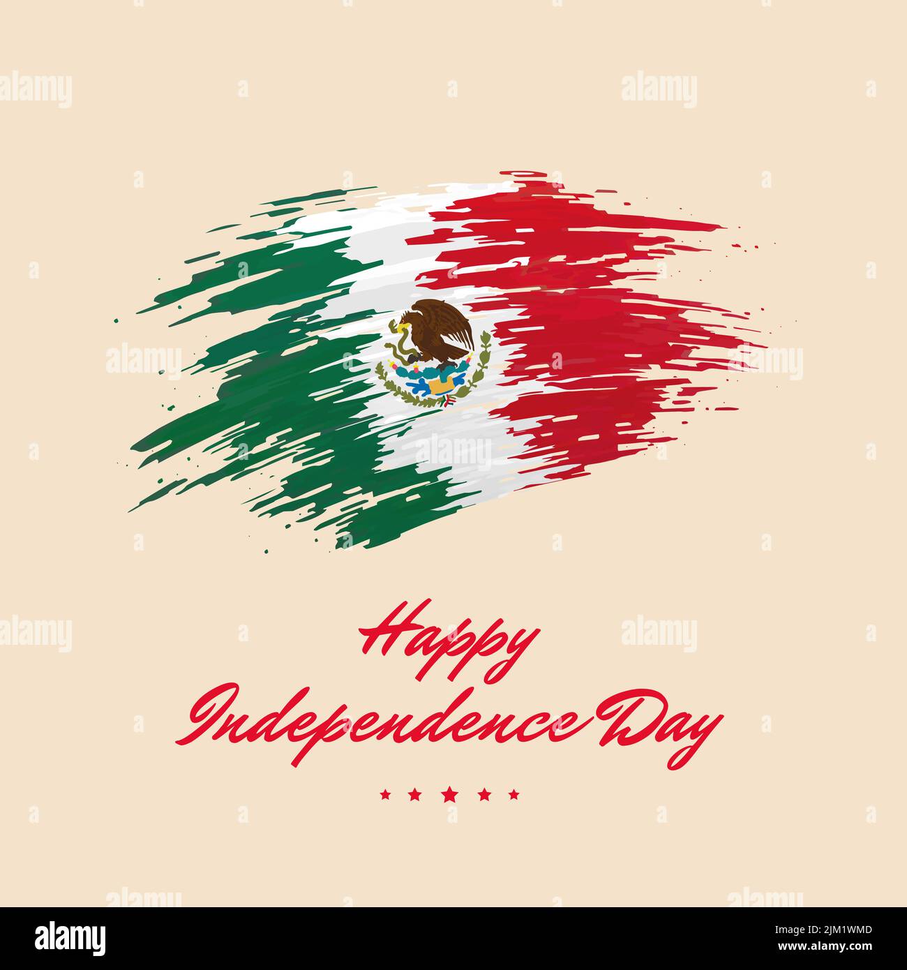 September 16, independence day mexico, vector template. Mexican flag ...