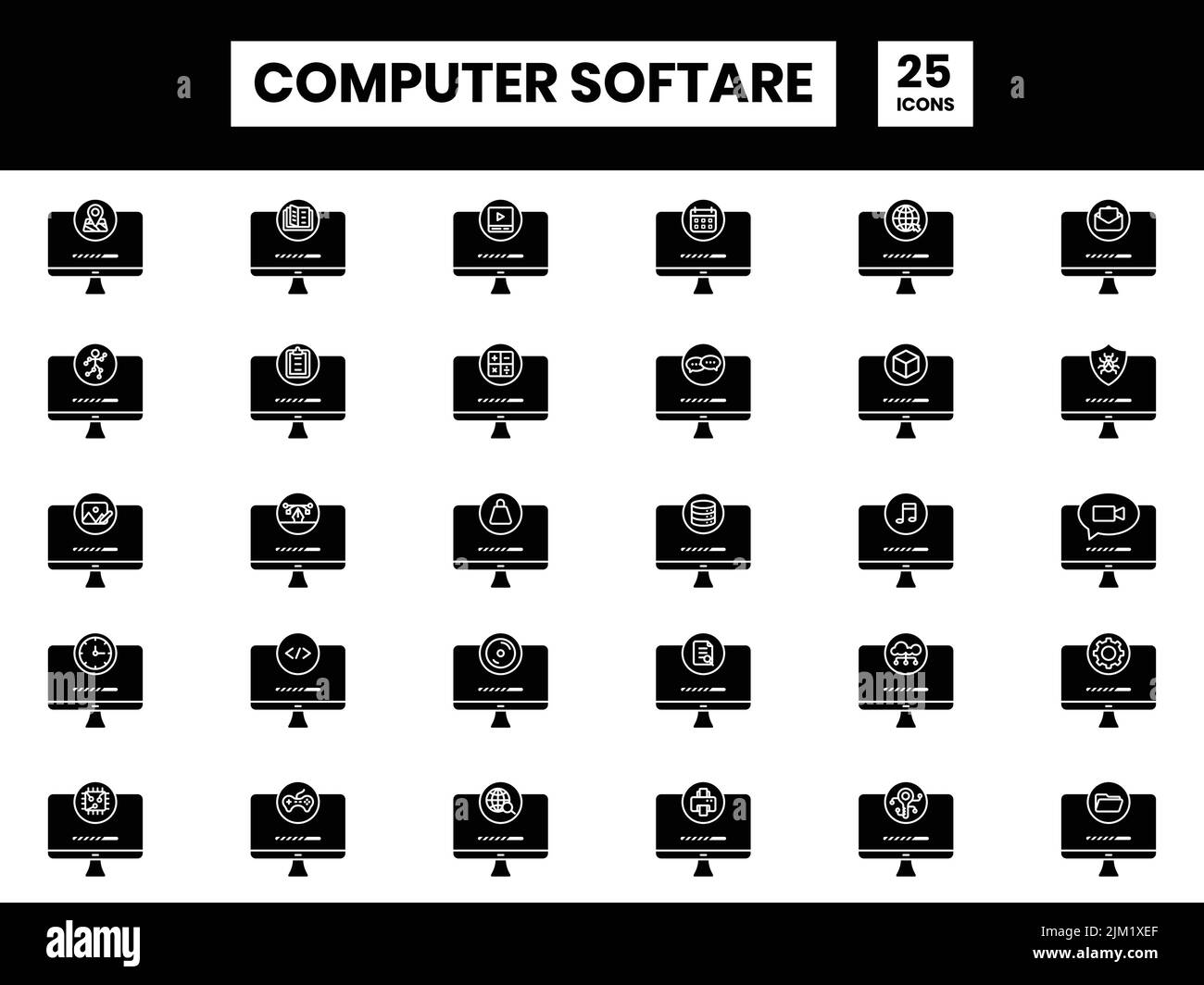 Digital animation folder setting icon Stock Vector Images - Alamy