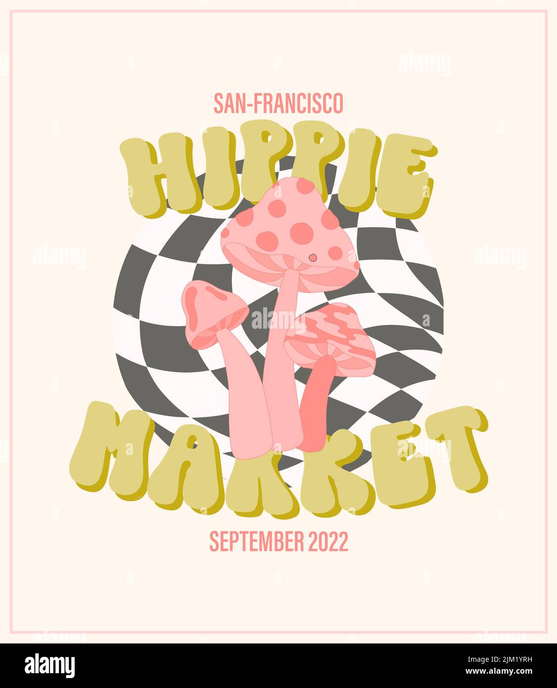 Hippie funky vibe style. Vintage 1960-1970. Hippy retro background ...