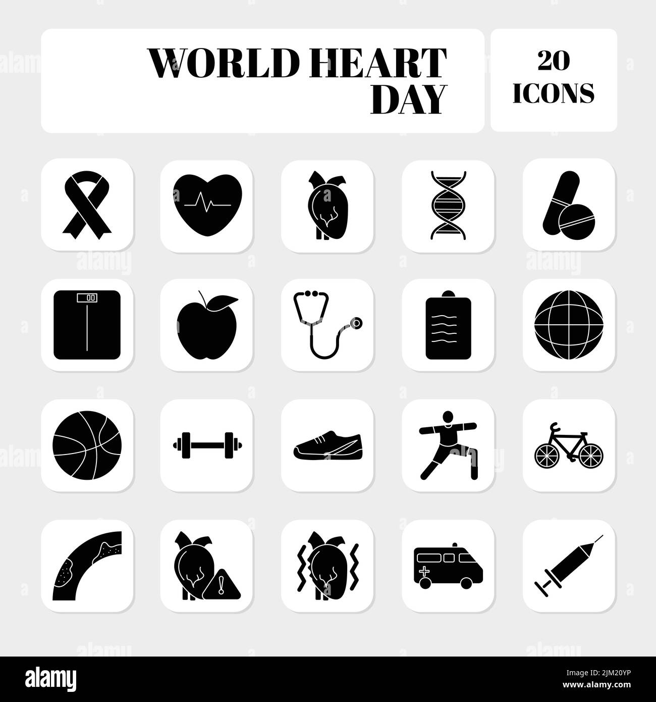 Heart for icon set Black and White Stock Photos & Images - Alamy