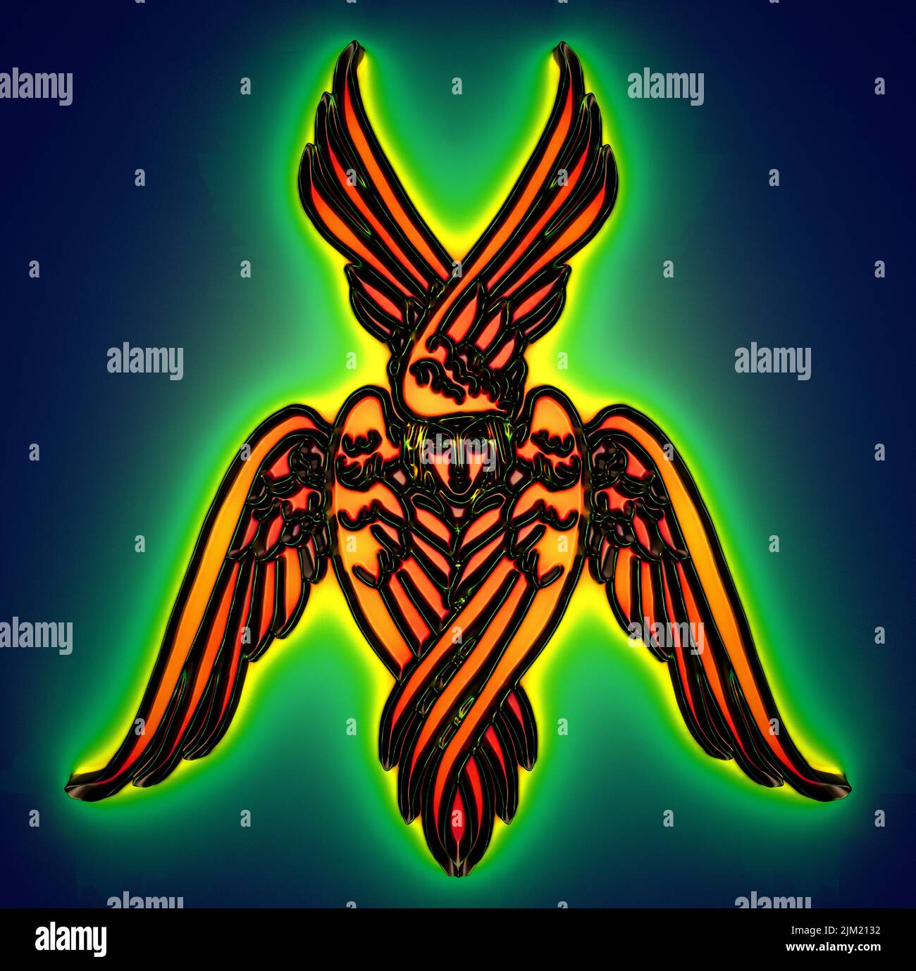 The winged lamb Stock Photo - Alamy