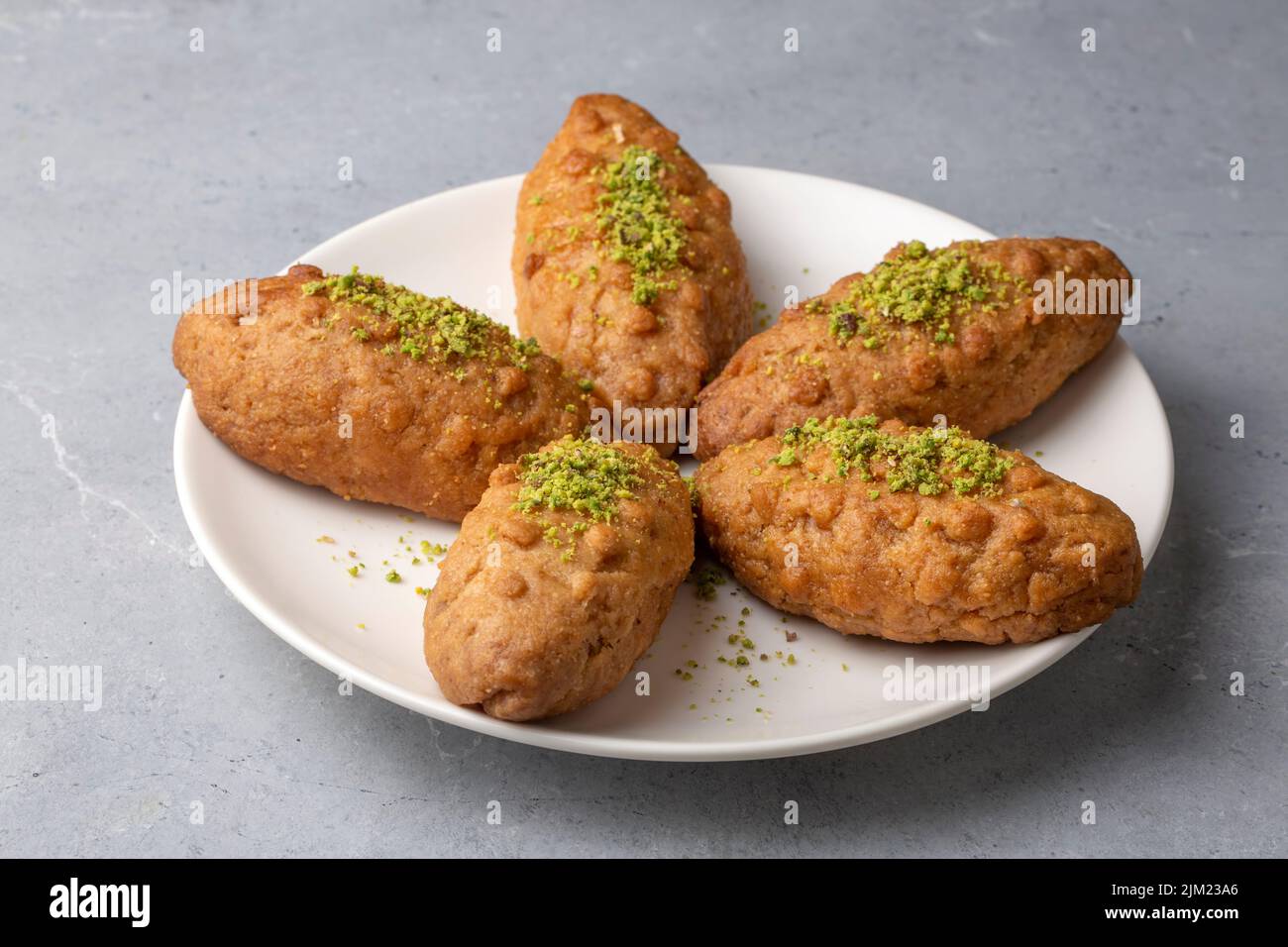 Turkish traditional sherbet dessert; kalburabasti Stock Photo - Alamy