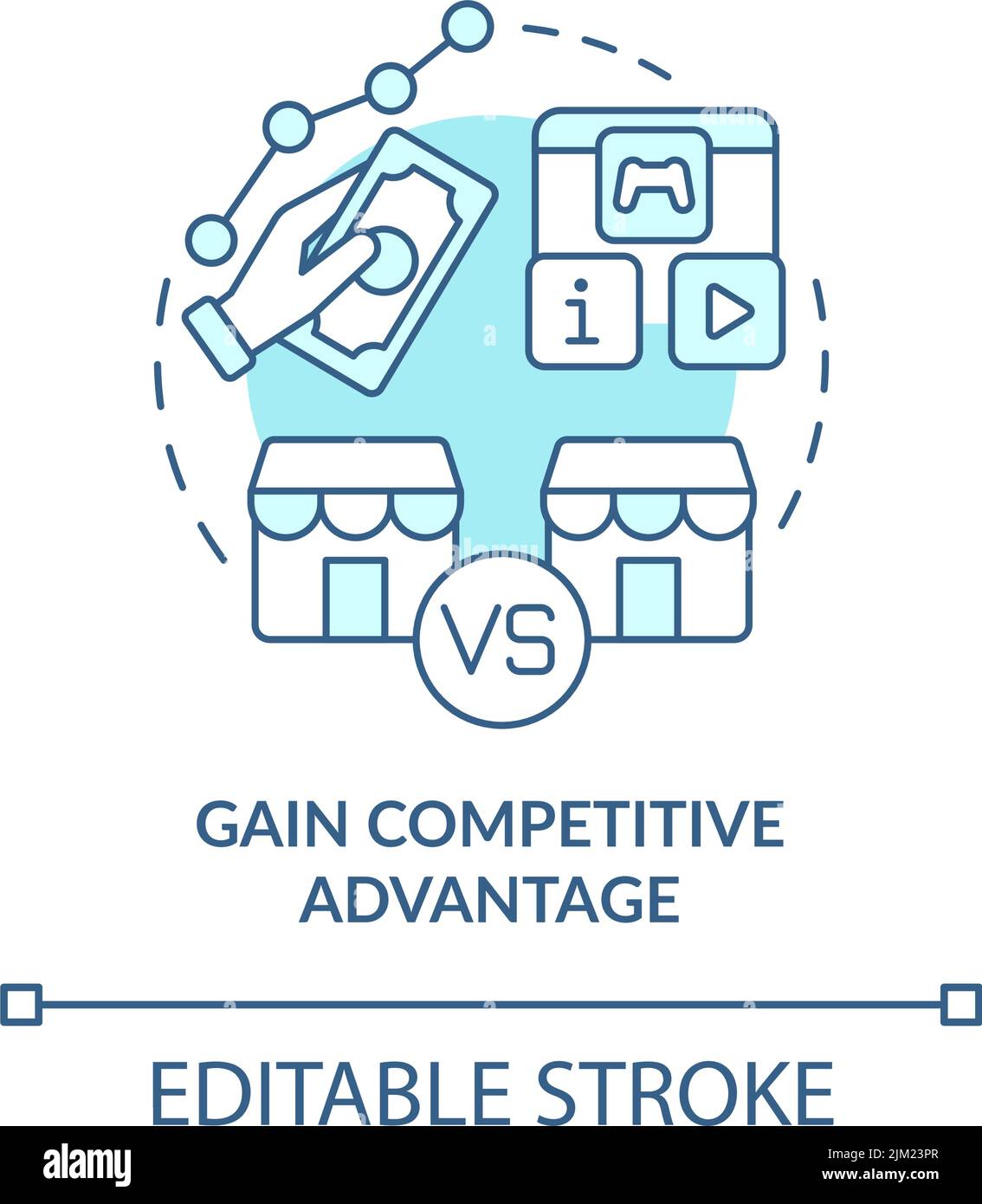 Gain advantage Stock Vector Images - Alamy