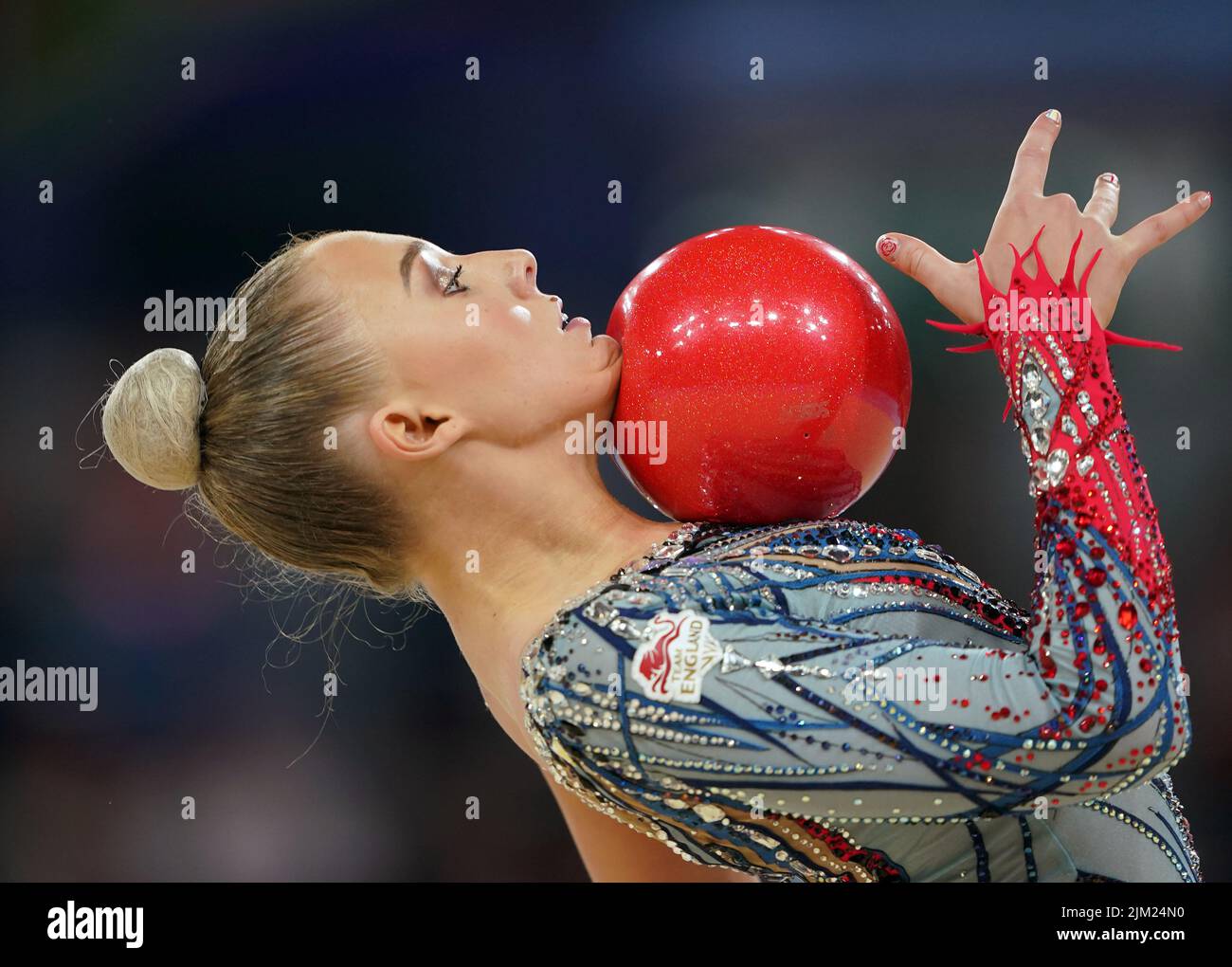 England's Saffron Severn during the Rhythmic Gymnastics, Team Final and ...