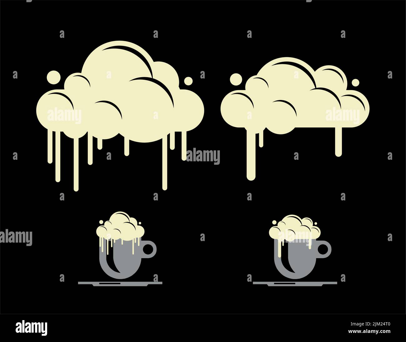 Delicious coffee ice drink Stock Vector Images - Alamy