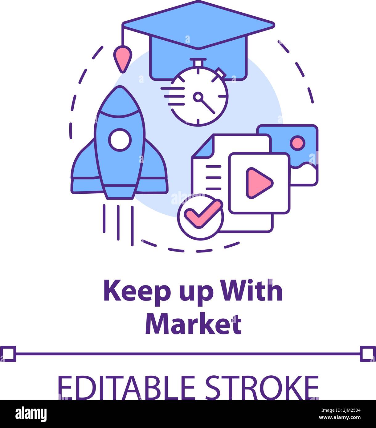 Keep up with technology Stock Vector Images - Alamy