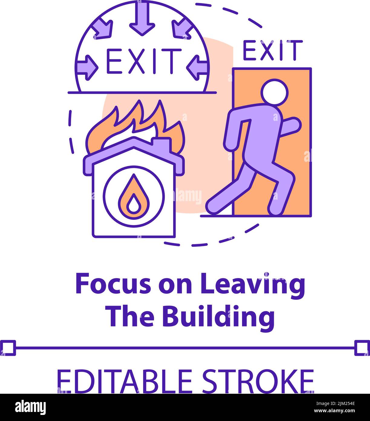 Leaving the building Stock Vector Images - Alamy