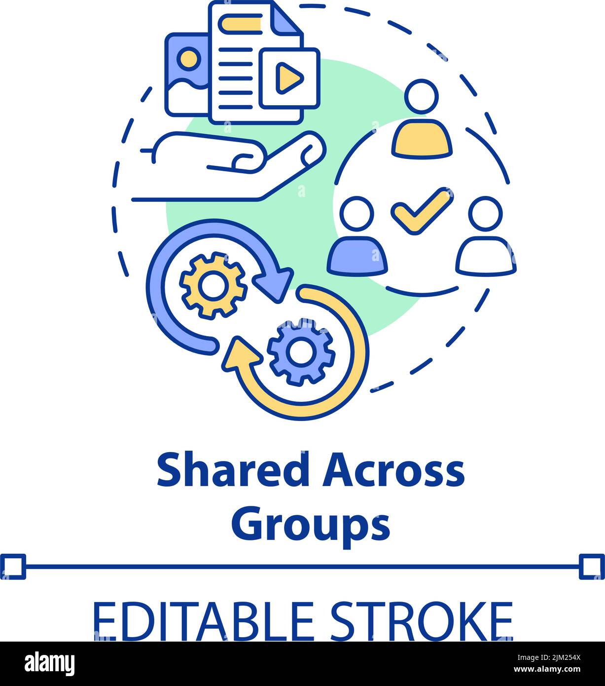Shared across groups concept icon Stock Vector Image & Art - Alamy Shared across groups concept icon Stock Vector Image & Art - Alamy