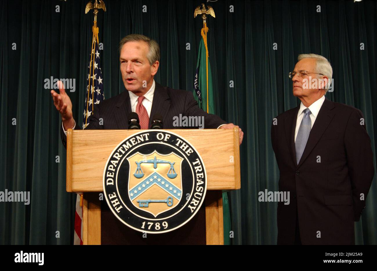 Office of the Secretary - SECRETARY DONALD EVANS AND TREASURY SECRETARY ...
